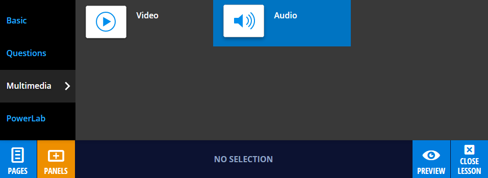 Creating Lt Audio Panels | ADInstruments